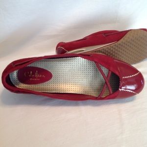 Cole Haan | Shoes | Cole Haan Red Suedepatent Leather Loafer Nwob ...